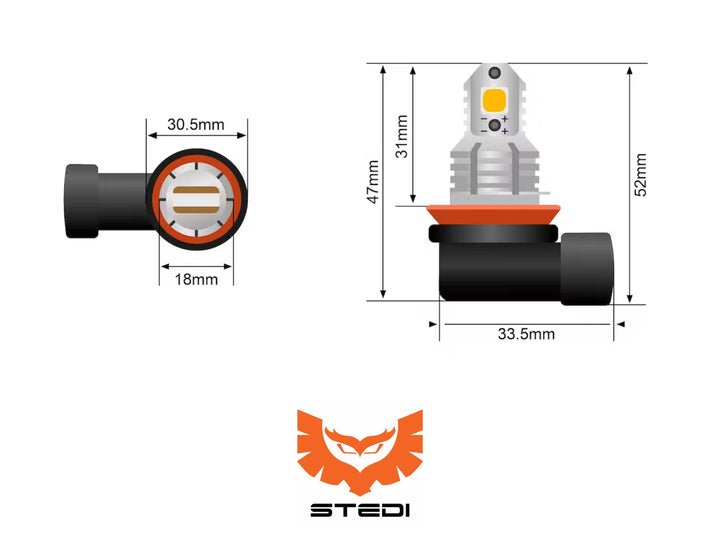 STEDI LED HEADLIGHT & REVERSE UPGRADE GLOBES – 4X4 Wholesalers Africa